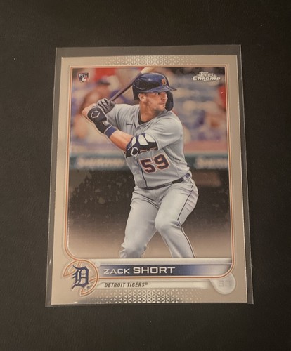 2022 TOPPS CHROME #86 ZACK SHORT RC ROOKIE DETROIT TIGERS BASEBALL | eBay