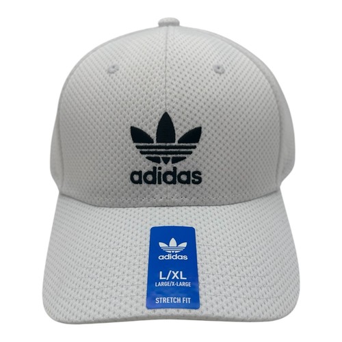 Adidas Men’s M C Originals Zig Stretch Fit A Flex Hat/Cap L / XL White ...