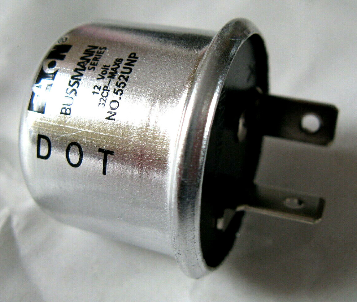 Flasher relay Indicator or Hazards 2 prong thermal 552 12v Ford Mustang ...