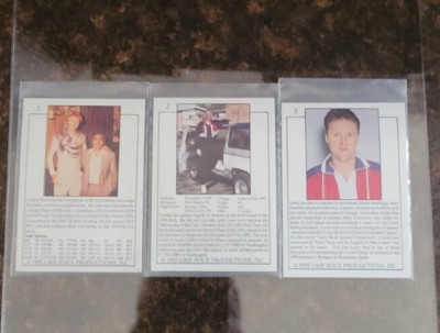 (2) LARRY BIRD YESTERDAY..TODAY.. FOREVER 1992 3 HOLOGRAM CARD SET LIME ...