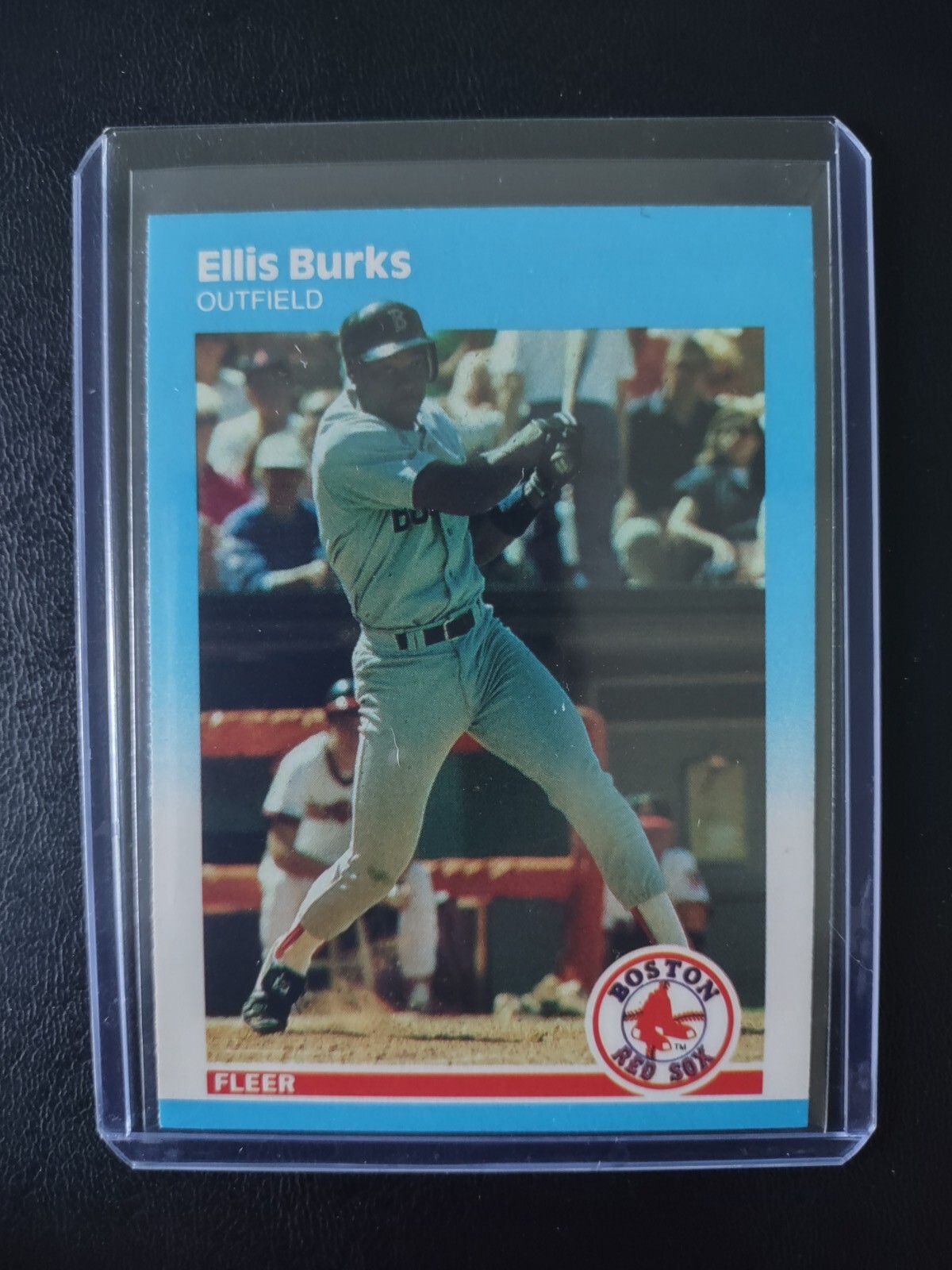 Ellis Burks Rookie Card (RC) - Boston Red Sox - 1987 Fleer Baseball ...