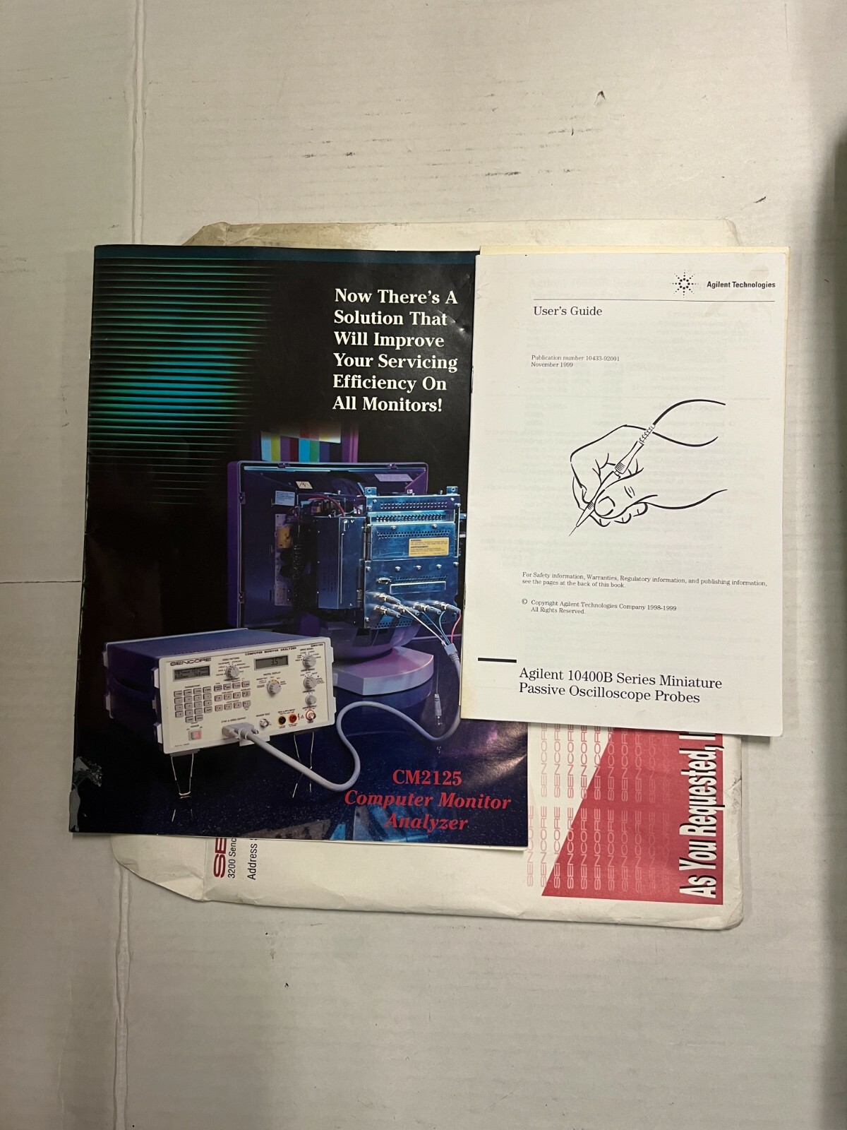 Sencore CM2125 Computer Monitor Analyzer with 10400B series ...