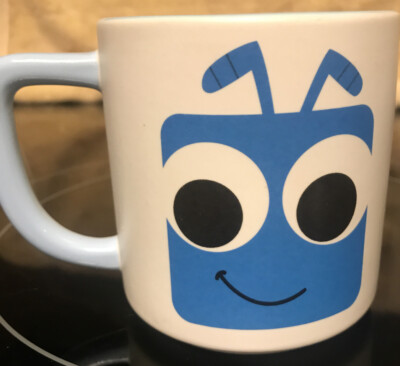 Disney Pixar Coffee Cup Mug Flik Light Blue Interior Disney Store Free ...