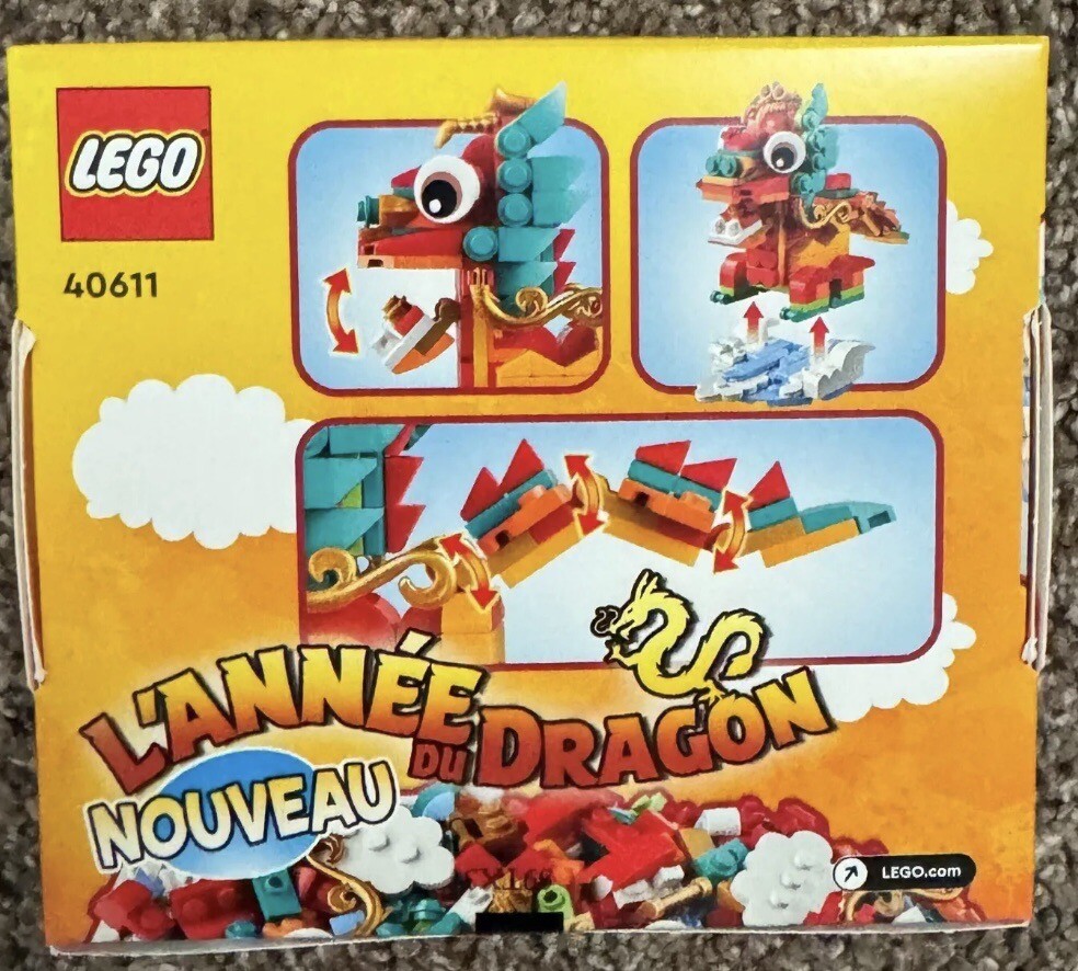 🔥 2024 GWP Lego 40611 Year of the Dragon - Chinese Zodiac New Year Set ...