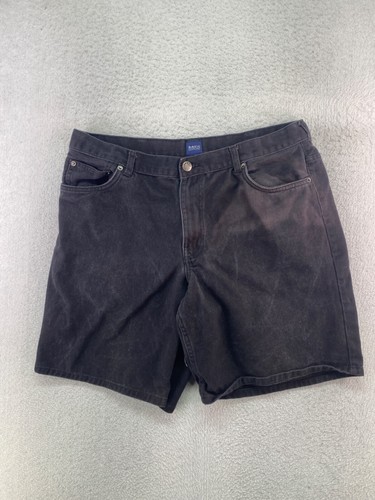 Basic Editions Mens Size 38 Black Denim Jean Shorts | eBay