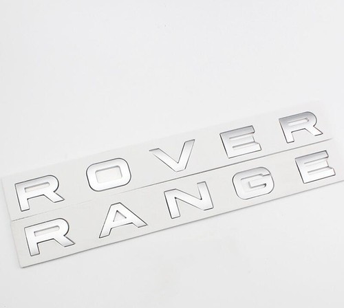 RANGE 3D autocollant SILVER EMBLÈME 1set of silver car stickers MATTE ...