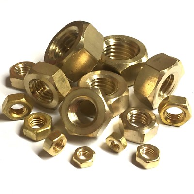 0BA 1BA 2BA 3BA 4BA 5BA 6BA 8BA 9BA 10BA Hexagon Full Nuts - Brass ...