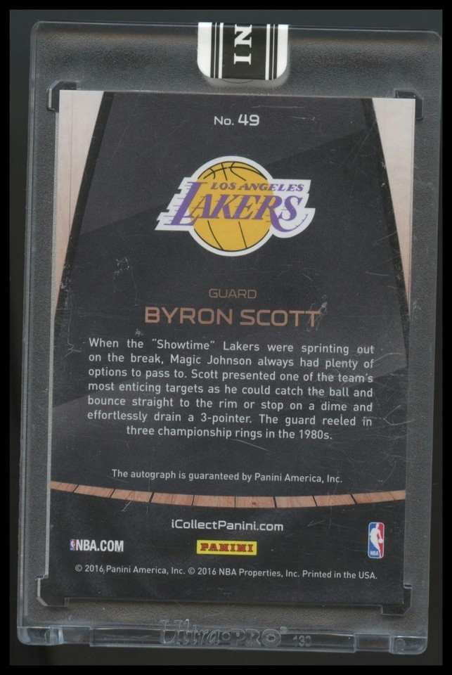 Byron Scott 2015-16 Panini NBA Finals Private Signings RC Autograph ...