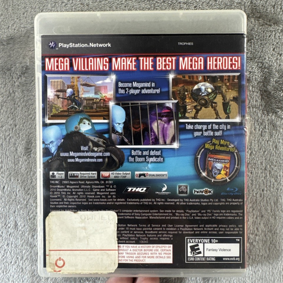 Megamind: Ultimate Showdown (Sony PlayStation 3, PS3, 2010) Complete ...