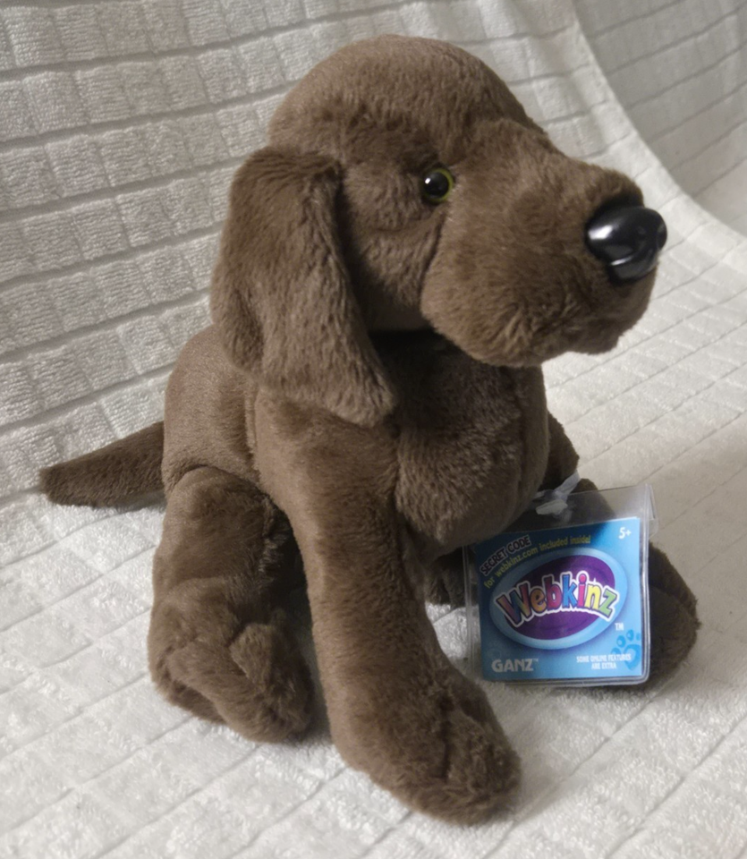 Ganz Webkinz Cocoa Lab HM689 Plush Unused Sealed Code Retired Dog Pup ...