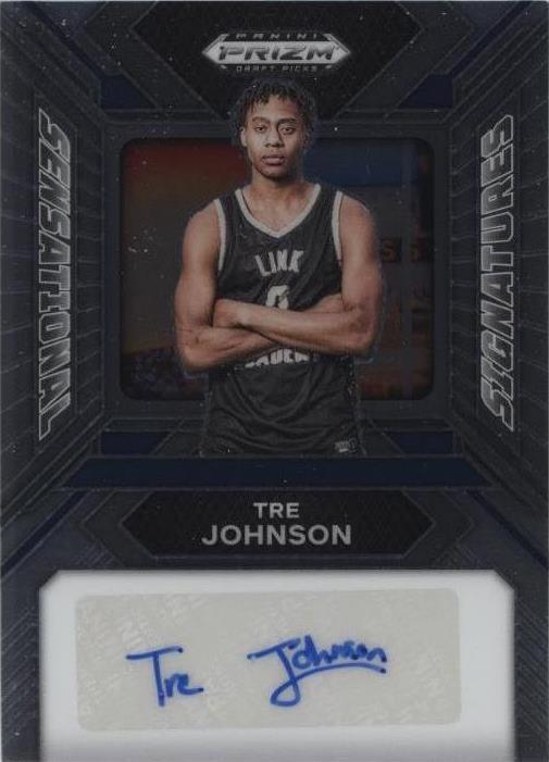 2024-25 Panini Prizm Draft Picks - Sensational Signatures Tre Johnson # ...