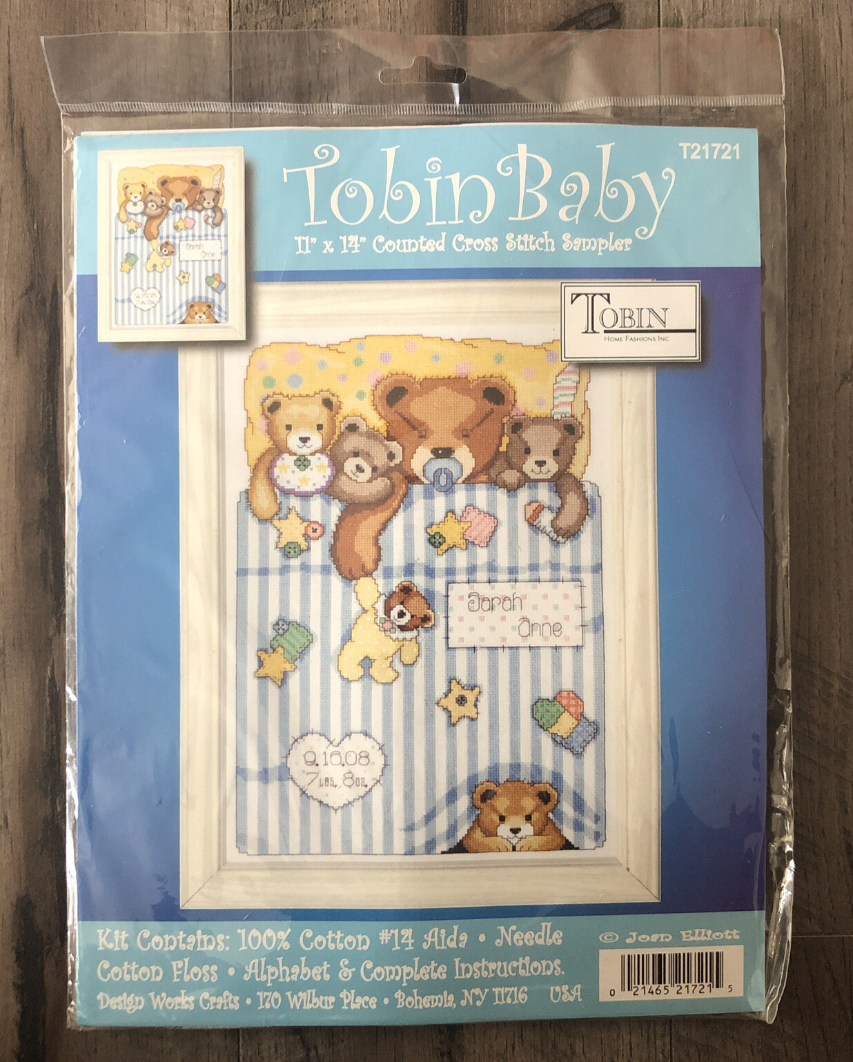 Tobin Baby 11"x 14" Counted Cross Stitch Sampler T21721 | eBay