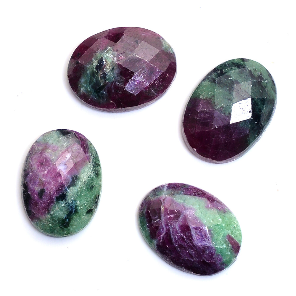 Natural Ruby in Zoisite Oval Rose Cut 6x8mm TO 13X18mm Calibrated Size ...