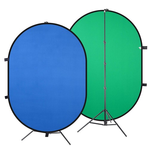 2 in 1 Photo Reversible Popup Background Panel Backdrop with Tripod for ...