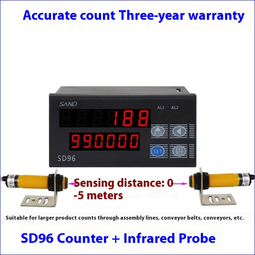 Digital Length Meter Counter Mechanical Length Counter Single Measure 0 ...