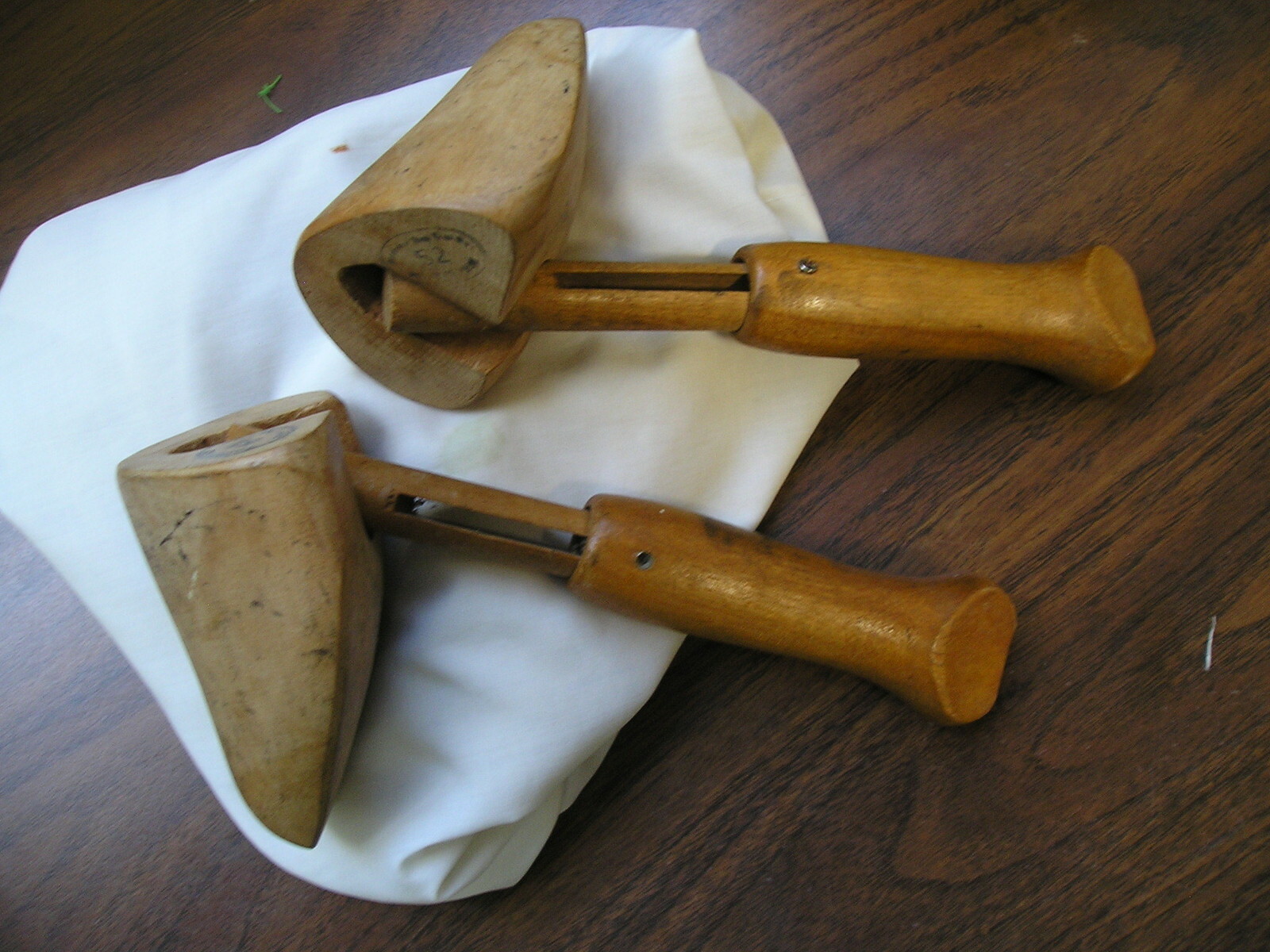 Wood Shoe Tree Manchester Shoe Tree Co. Pair. Antique - Gem
