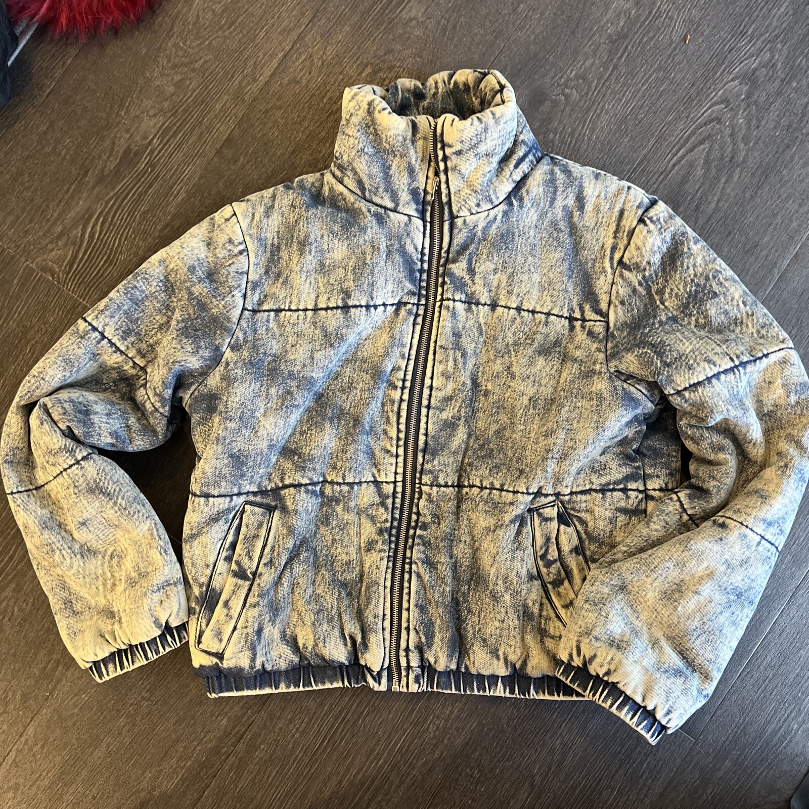 Barn Jacket Denim Jean Acid Wash COTTAGE CORE PUNK Vi… - Gem