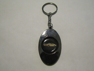 1966 DODGE CHARGER CAR PHOTO VINTAGE METAL KEYCHAIN KEYRING BLACK ...