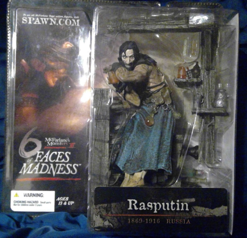 2004 McFarlane Toys Monsters Faces Of Madness Rasputin 6" Action Figure ...