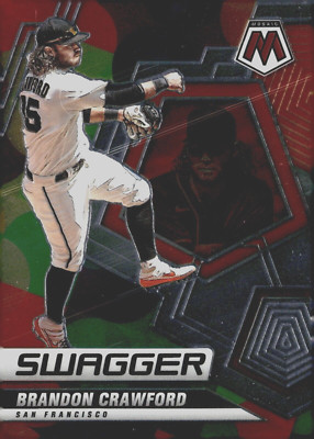 2022 Panini Mosaic Swagger #SW-12 Brandon Crawford - San Francisco ...