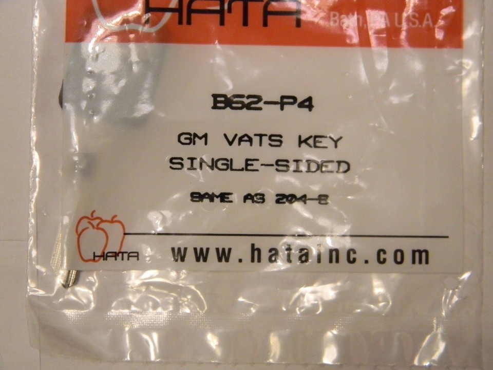 GM Vats Key #4 New & Uncut- Single Sided | eBay