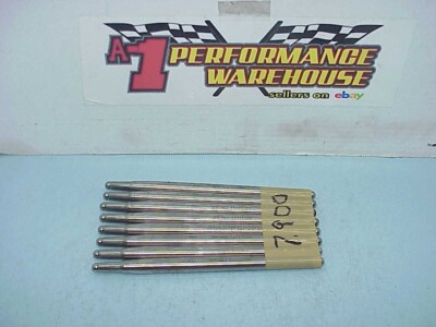 8 Polished Tapered Pushrods 1/2" - 7.900" Single Taper Smith Brothers ...