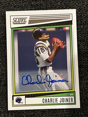 2022 Panini Score Charlie Joiner Auto Autograph #142 Chargers SSP ...