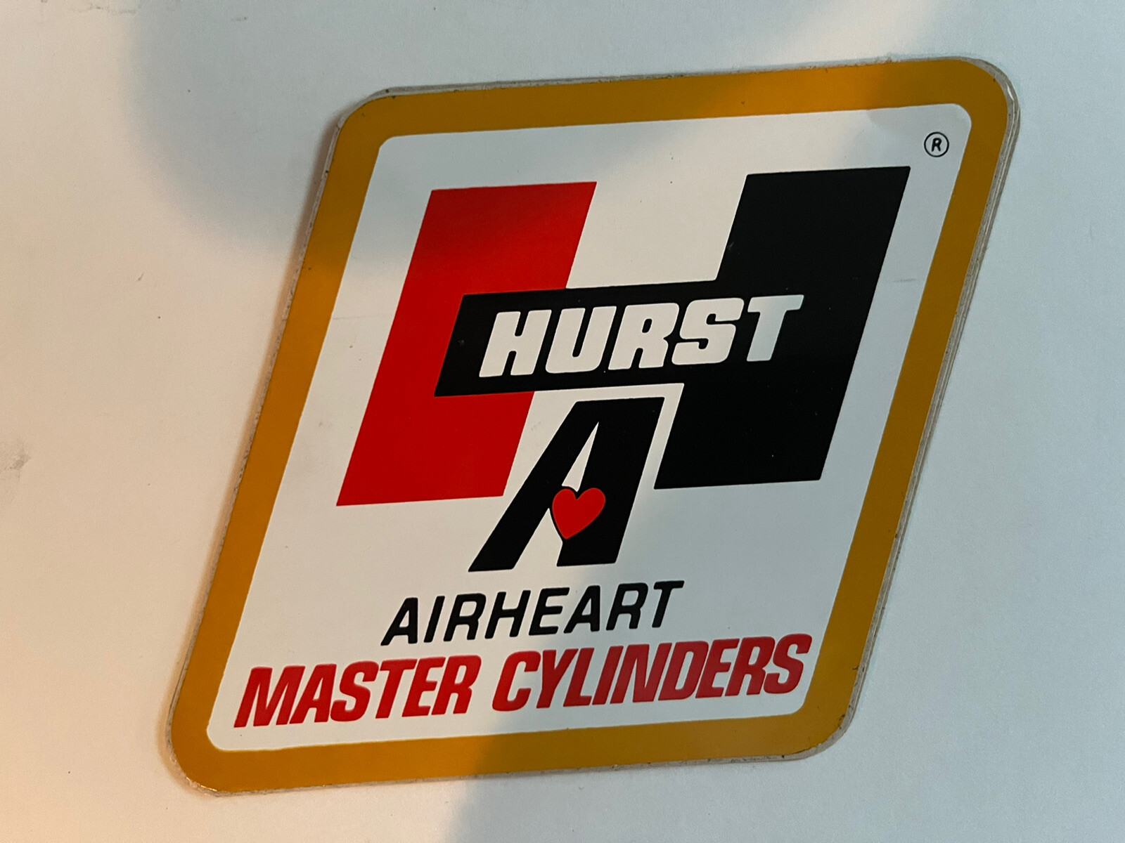 Original Vintage NOS Hurst Airheart Master Cylinder Sticker ~4.5x4.5 ...