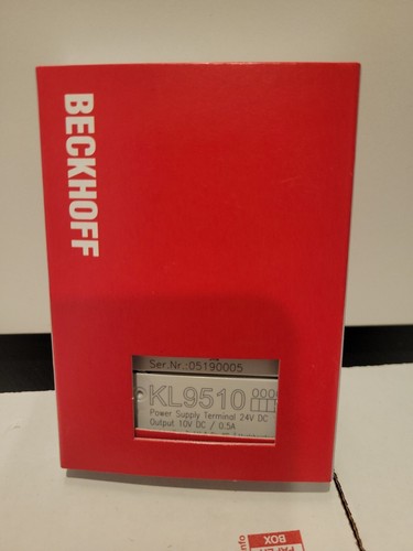 BECKOFF KL9510 power supply terminal 24VDC Output 10V DC NEW | eBay