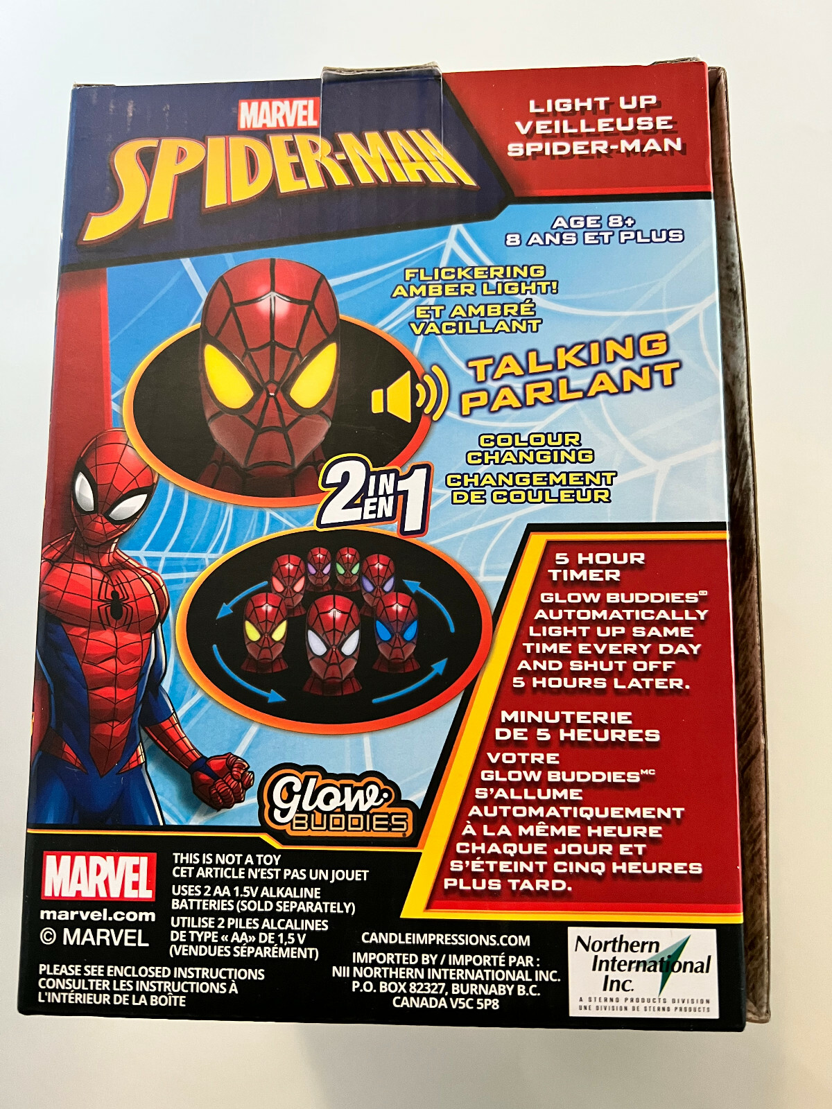 Marvel Glow Buddies Light Up Spider-Man Head | eBay