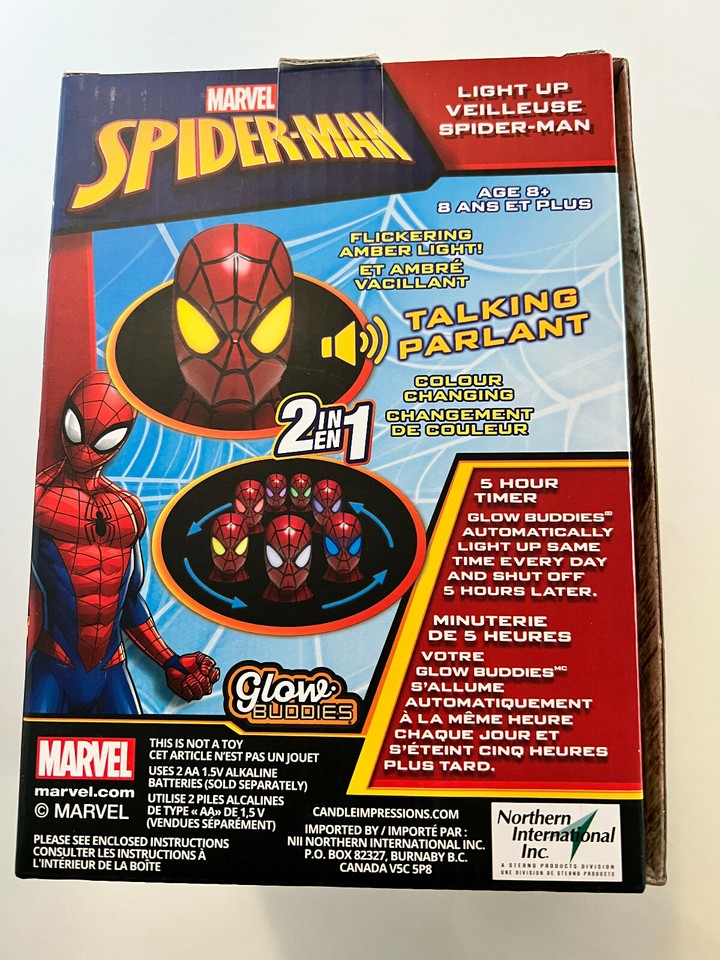 Marvel Glow Buddies Light Up Spider-Man Head | eBay