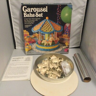 Vintage Carousel Baking Set Fox Run - Mostly Complete | eBay