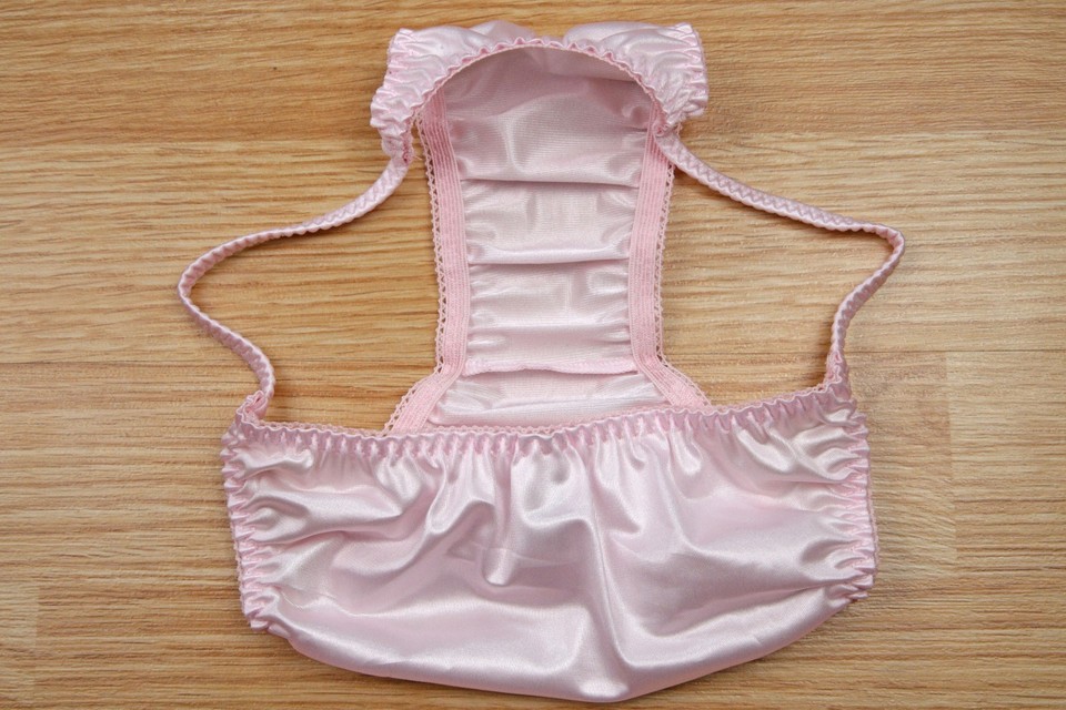 VINTAGE JAPANESE NYLON SHINY SLIPPERY PRETTY CUTE BABY PINK SMALL ...