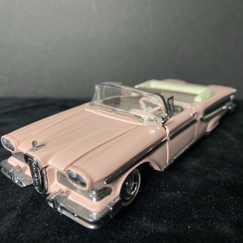 Franklin Mint 1958 Edsel Citation Pink Convertible 1/24 Diecast Car LA ...