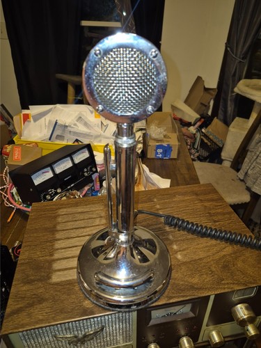 Good Working Astatic Silver Eagle desk microphone | eBay