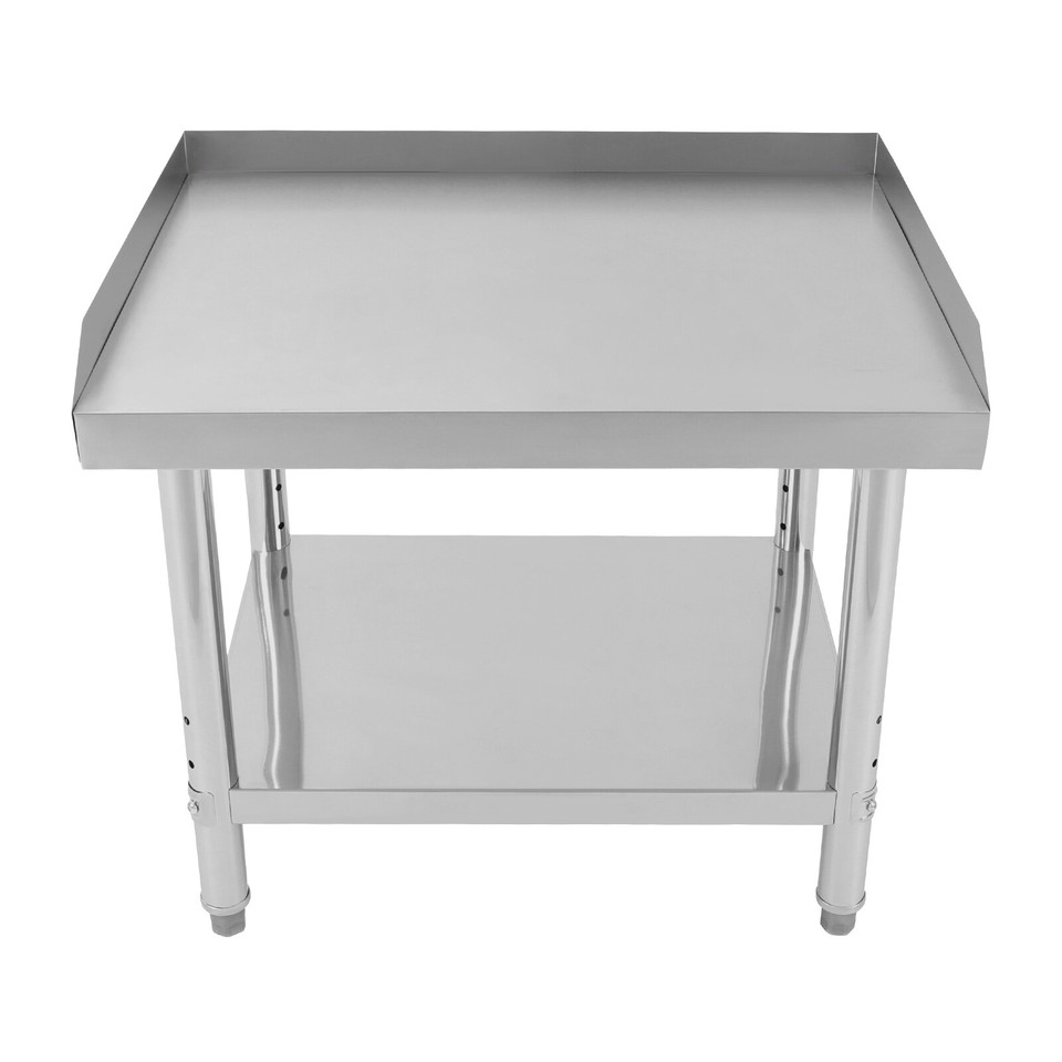 Commercial Work Table Adjustable Work Bench Kitchen Stainless Steel ...