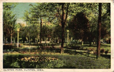 Picturesque Scenery at The Clinton Park, Clinton, Iowa Postcard | eBay