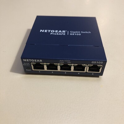 Netgear ProSafe 5 Port Gigabit Desktop Switch - (GS105AU) 606449029666 ...