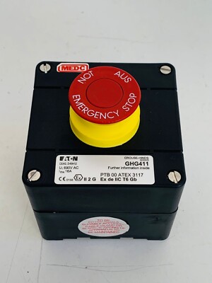 EATON / EMERGENCY STOP / CROUSE-HINDS SERIES / GHG411 / PTB00ATEX3117 ...