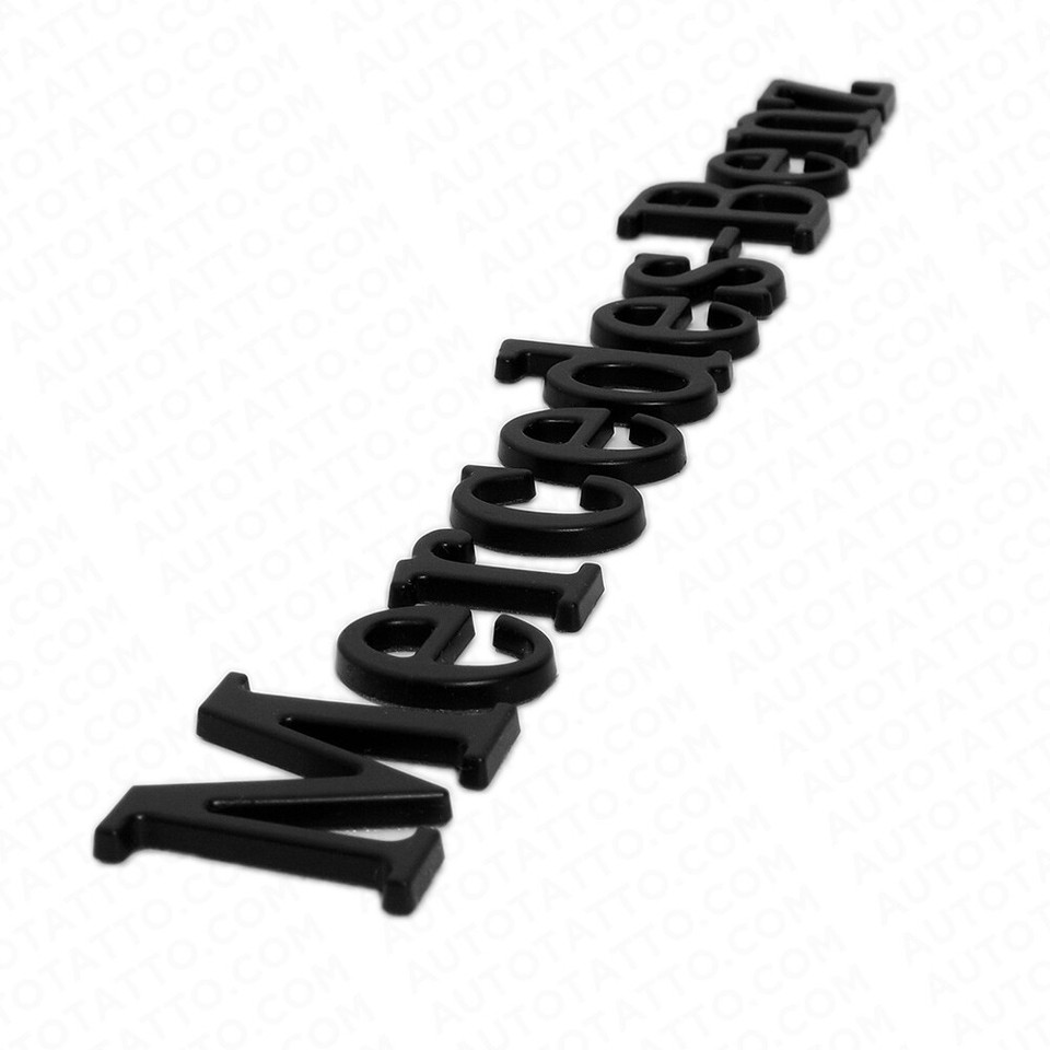 Mercedes-Benz Letter Emblem 3D Logo Nameplate Badge Decoration AMG ...