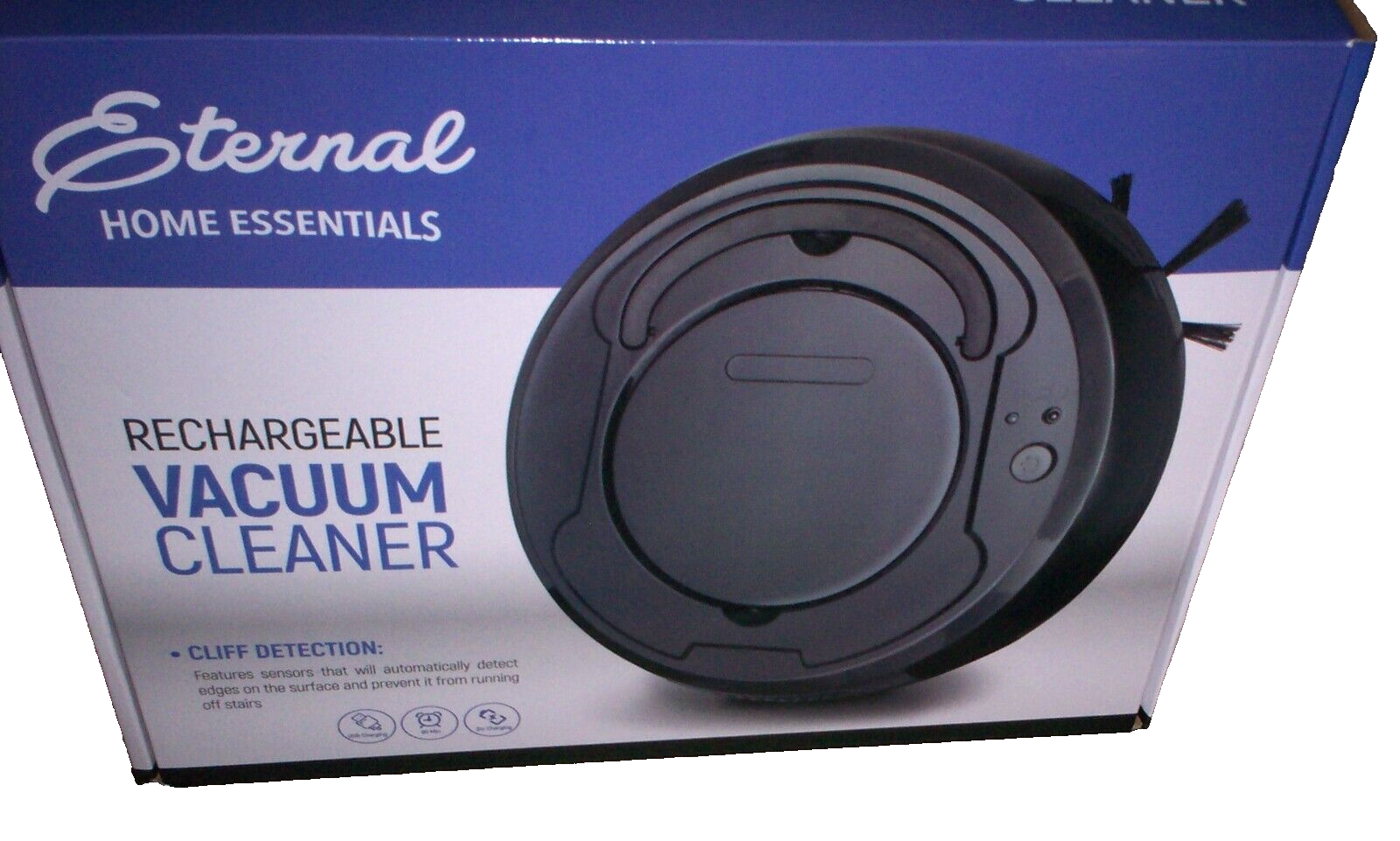 Eternal Home Essentials Rechargeable Vacuum Cleaner Cliff Detection ...