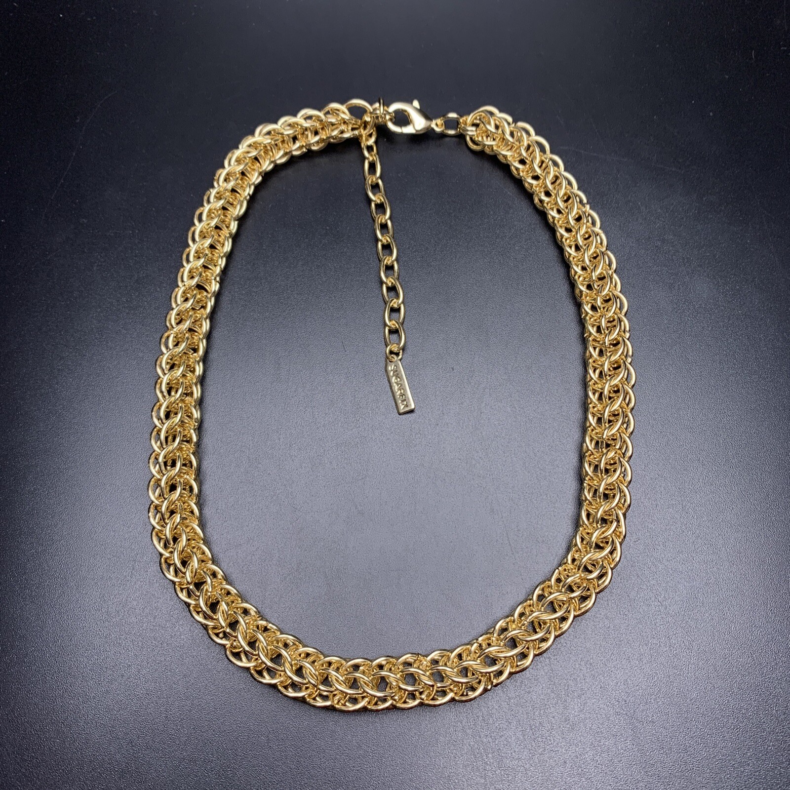 Sugarfix Thick Chain Necklace Gold Tone Classic Colla… - Gem