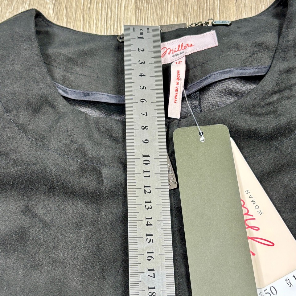 Millers Womens Suede Trim Smart Jacket Size 12 Black New With Tags ...