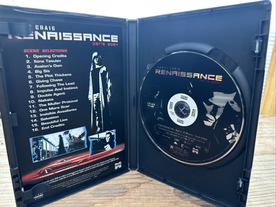 Renaissance Paris 2054 DVD (2006) Miramax Daniel Craig Sci-Fi Noir ...