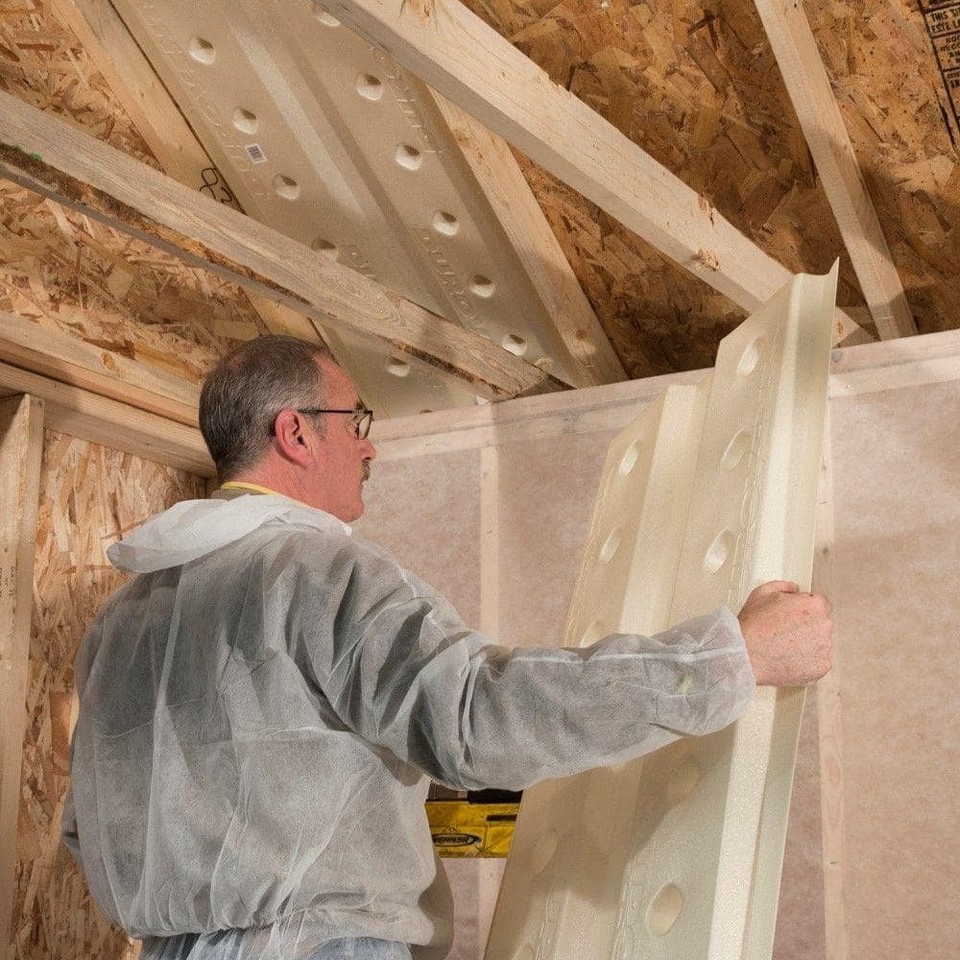 Durovent 10-Pack 22" x 48" Durovent Foam Rafter Vents -Attic Insulation ...