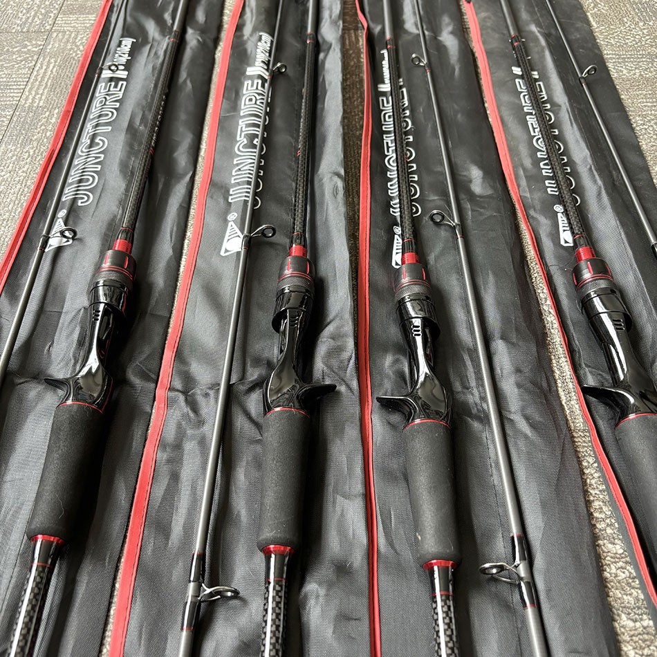 JUNCTUREI Casting Fishing Rod 7ft 8-16lb M Carbon Tourt Bass Rod Lot of ...