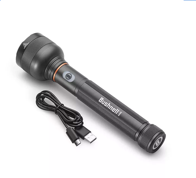 Bushnell Flashlight 6500 Lumen Rechargeable Performance Grade 4 Modes ...