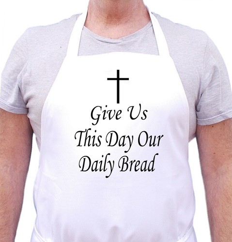 Christian Apron Give Us This Day Our Daily Bread Church Aprons by ...