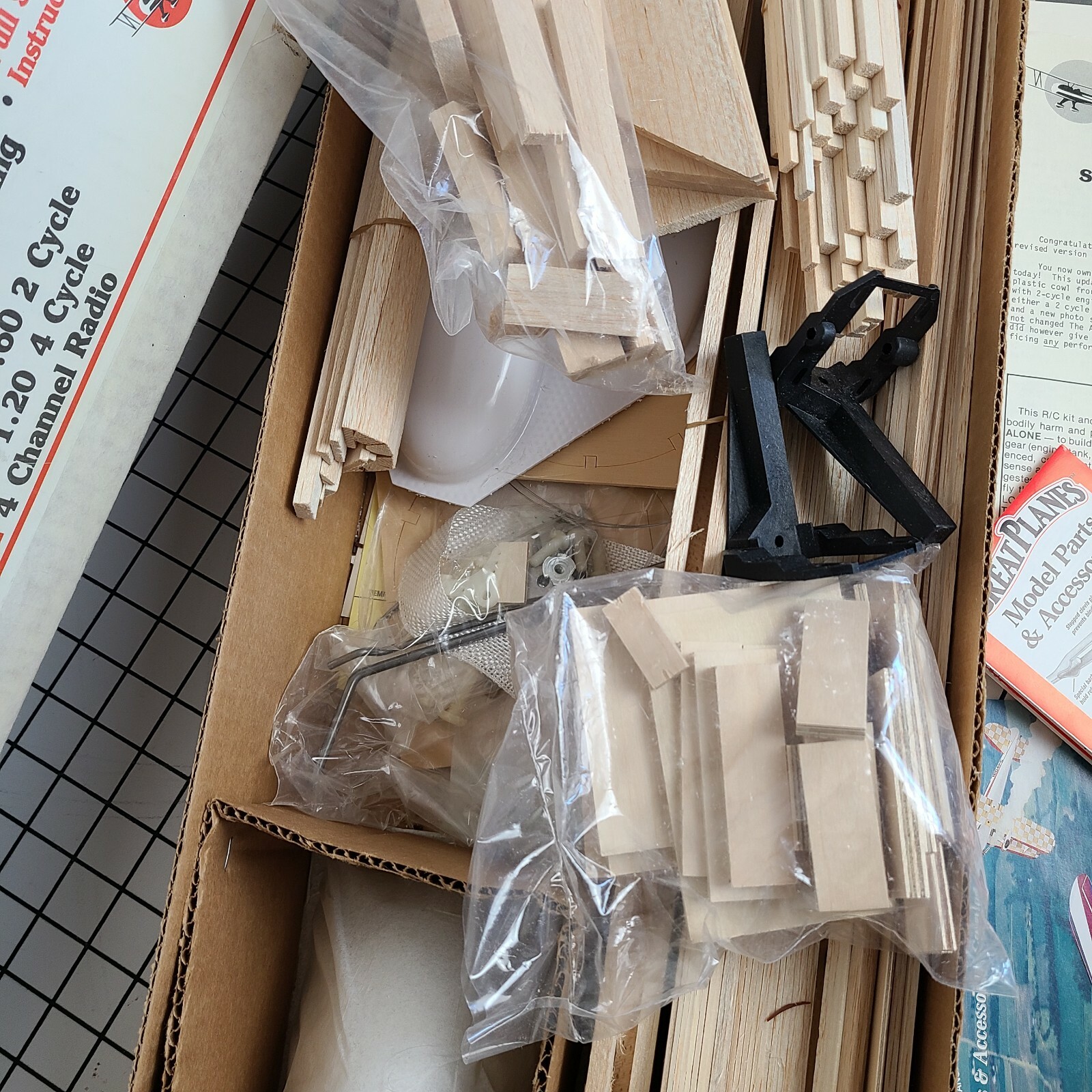 VTG Great Planes SUPER AEROMASTER R/C Model Kit 52" Span .60-1.20 ...