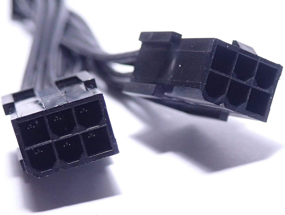 BLUEXIN Dual 6-Pin Female to 8-Pin Male GPU Power Adapter Cable 0.65Ft ...